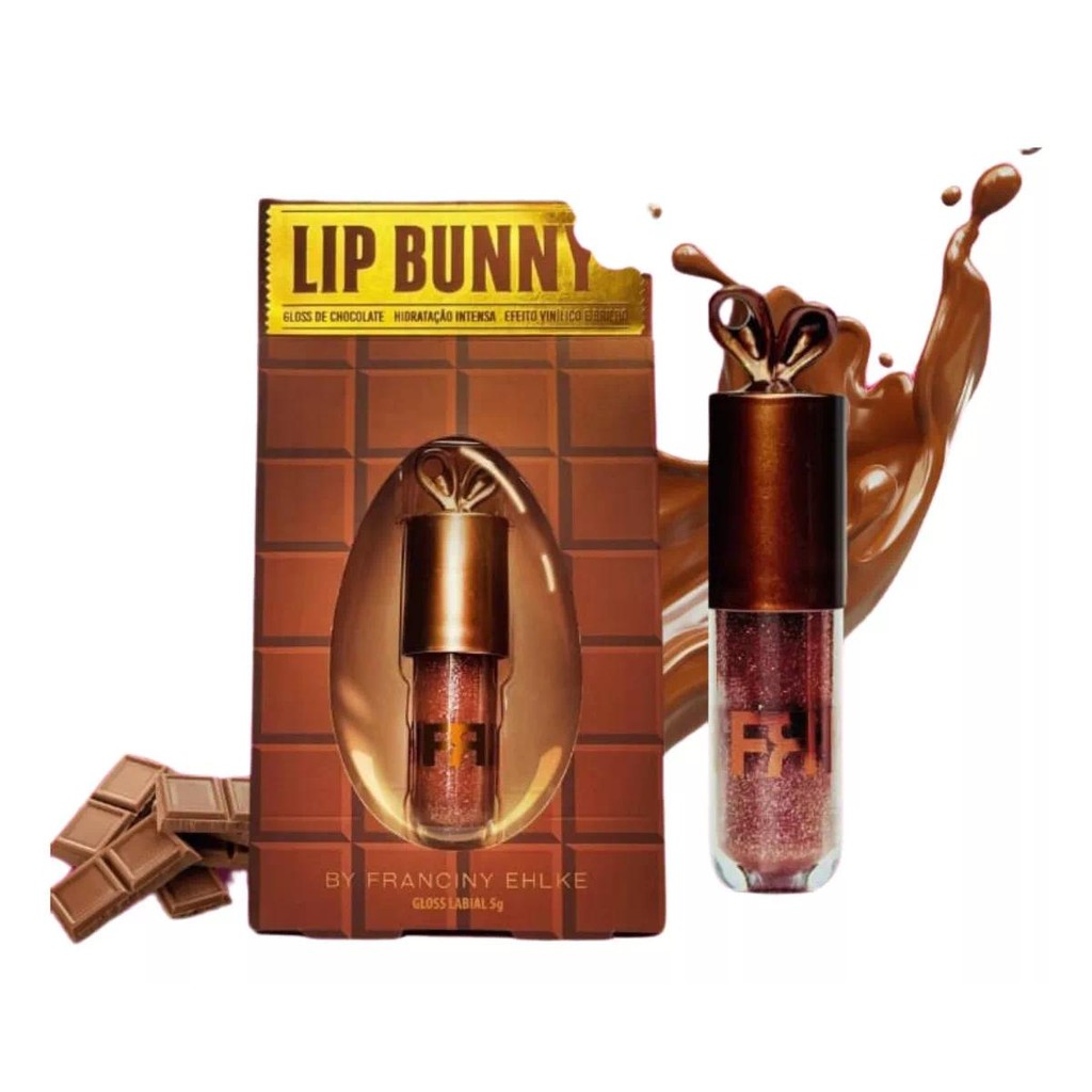 Gloss Fran Por Franciny Ehlke Lip Bunny Chocolate Pascoa Lança | Shopee ...