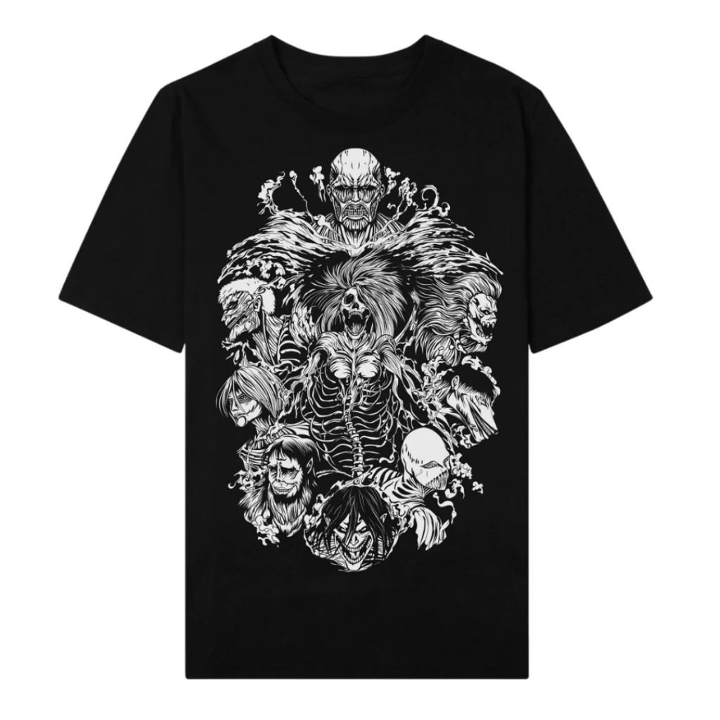 Camiseta Oversized Masculina Feminina T-shirt Anime Attacks On Titan ...