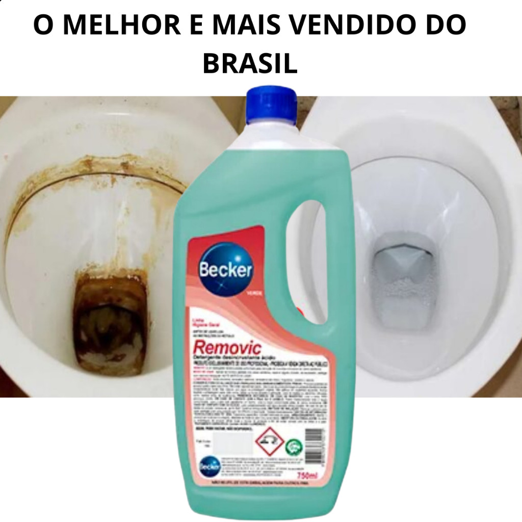 Limpador que Deixa o Vaso Novo Limpa Tudo Becker 750 ML Limpa Sem ...