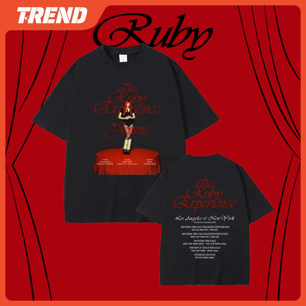 KPOP BLACKPINK JENNIE Ruby 2025 " The Experience " Concertos Merch ...