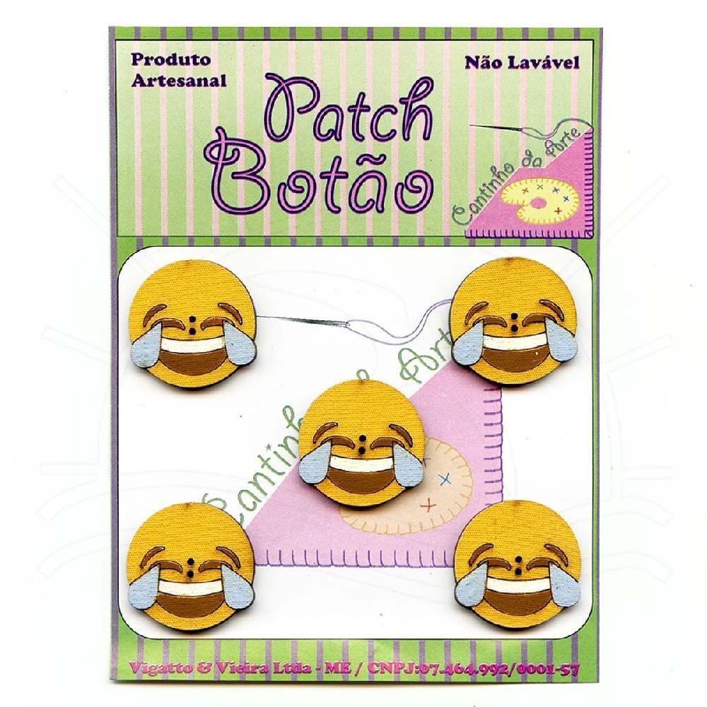 Botão Patch Emoji Morrendo de Rir 1670 - 5 unidades | Shopee Brasil