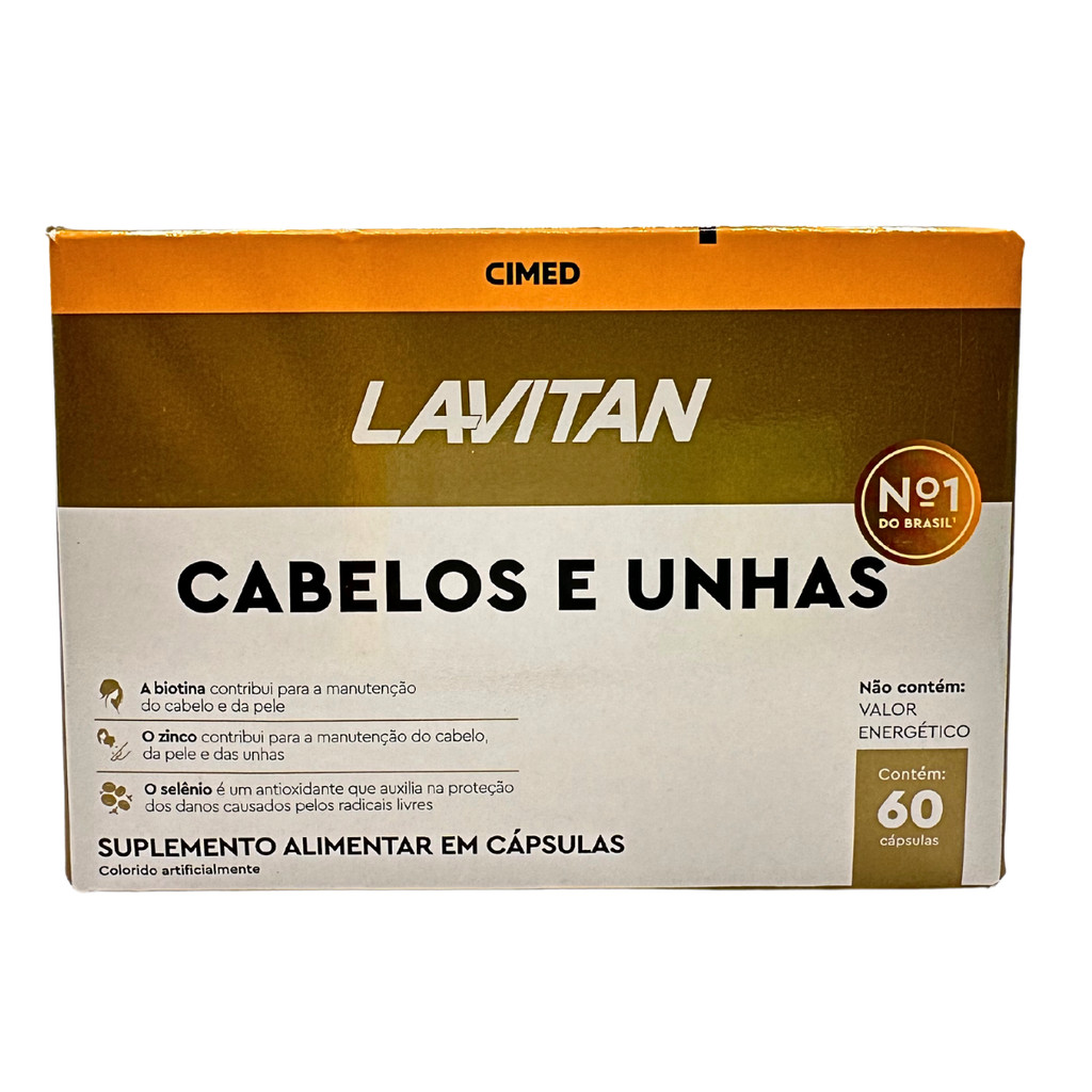 Lavitan Multivitamínico Cabelos e Unhas - 60 Comprimidos | Shopee Brasil