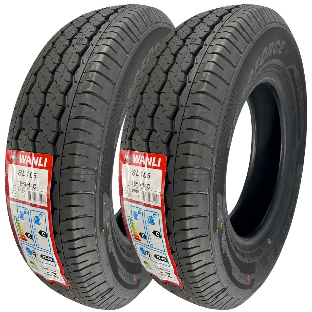 KIT 02 PNEUS 185R14C WANLI 8 LONAS KOMBI 102/100R SL106 CARGA | Shopee Brasil