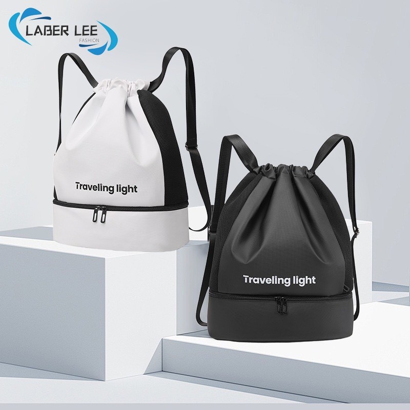 LABER LEE Bolsa Com Cordão Separação Seca E Úmida Mochila De ...