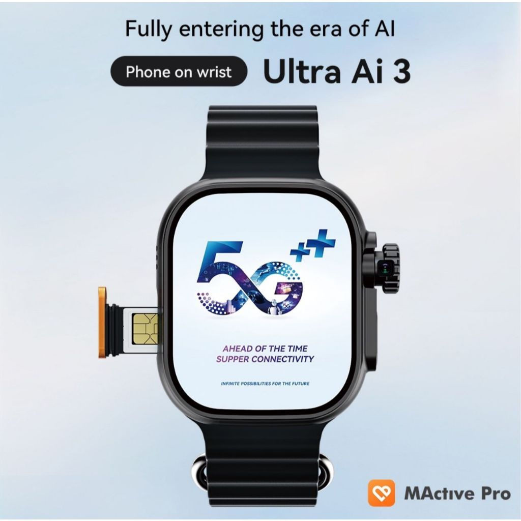 smartwatch 5G ultra 3 AI 16gb 2a série RAM 10 ~ 49mm Microwear Original ...