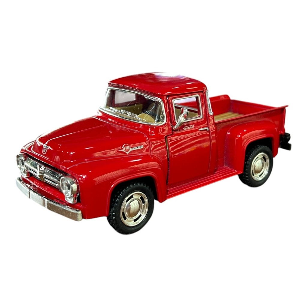 Miniatura Ford F100 Picape 1956 Vermelho Metal Kinsmart 1:38 | Shopee ...