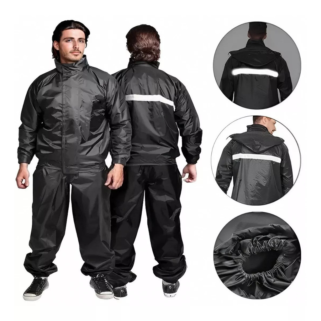 Capa Roupa Chuva Conjunto Jaqueta Calça Motoqueiro Reforçada | Shopee ...