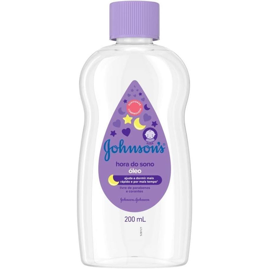 Johnson's Baby Óleo Hidratante Relaxante Hora Do Sono 200ml (Roxo ...