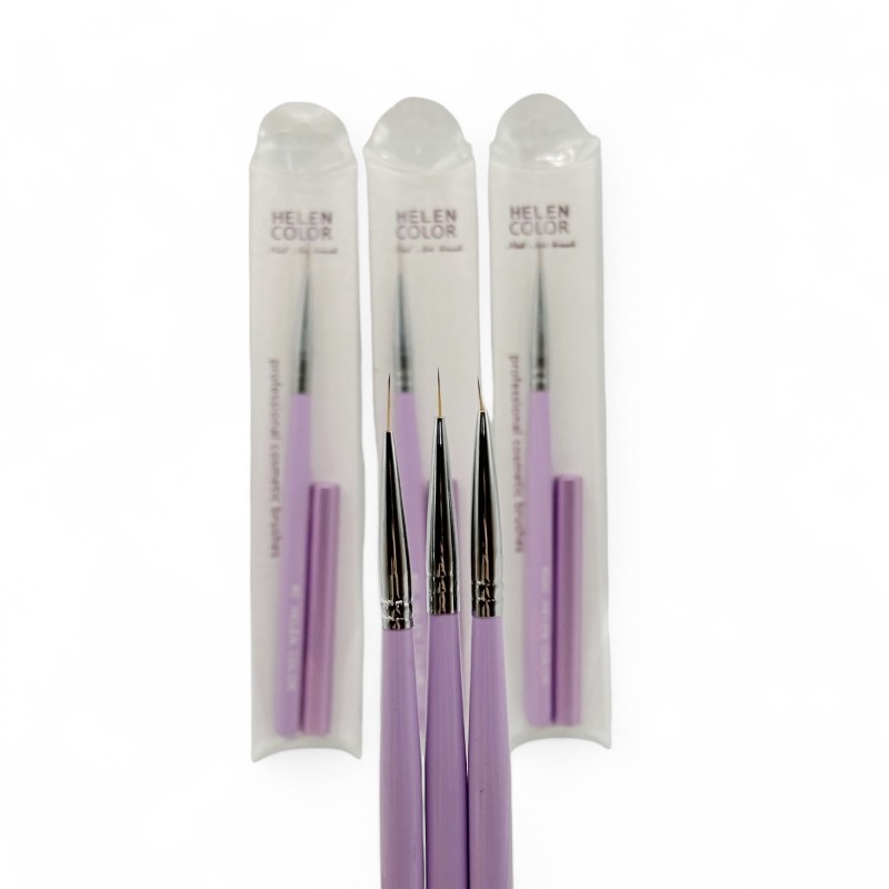 Pincel Ultra Fino Com Tampa Helen Color, Pincel Profissional para Unhas ...