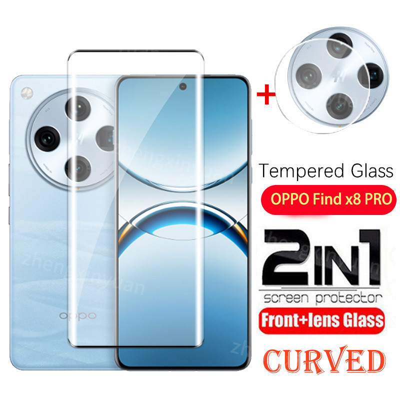 Protetor De Tela De Borda Curva 2 Em 1 9H Para OPPO Find X8 Pro 5G 2024 ...