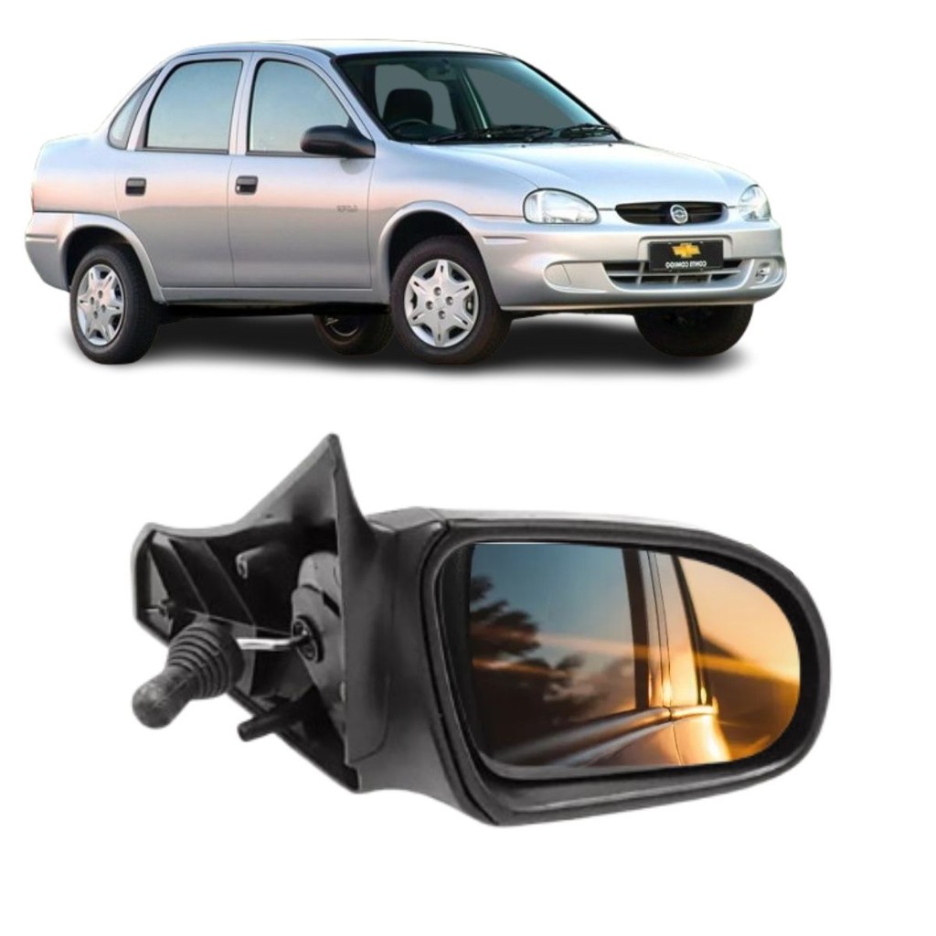 Espelho Retrovisor Corsa 1994 a 2002 Corsa Classic 2003 2004 2005 2006 a 2016 Com Controle 2 ou ...