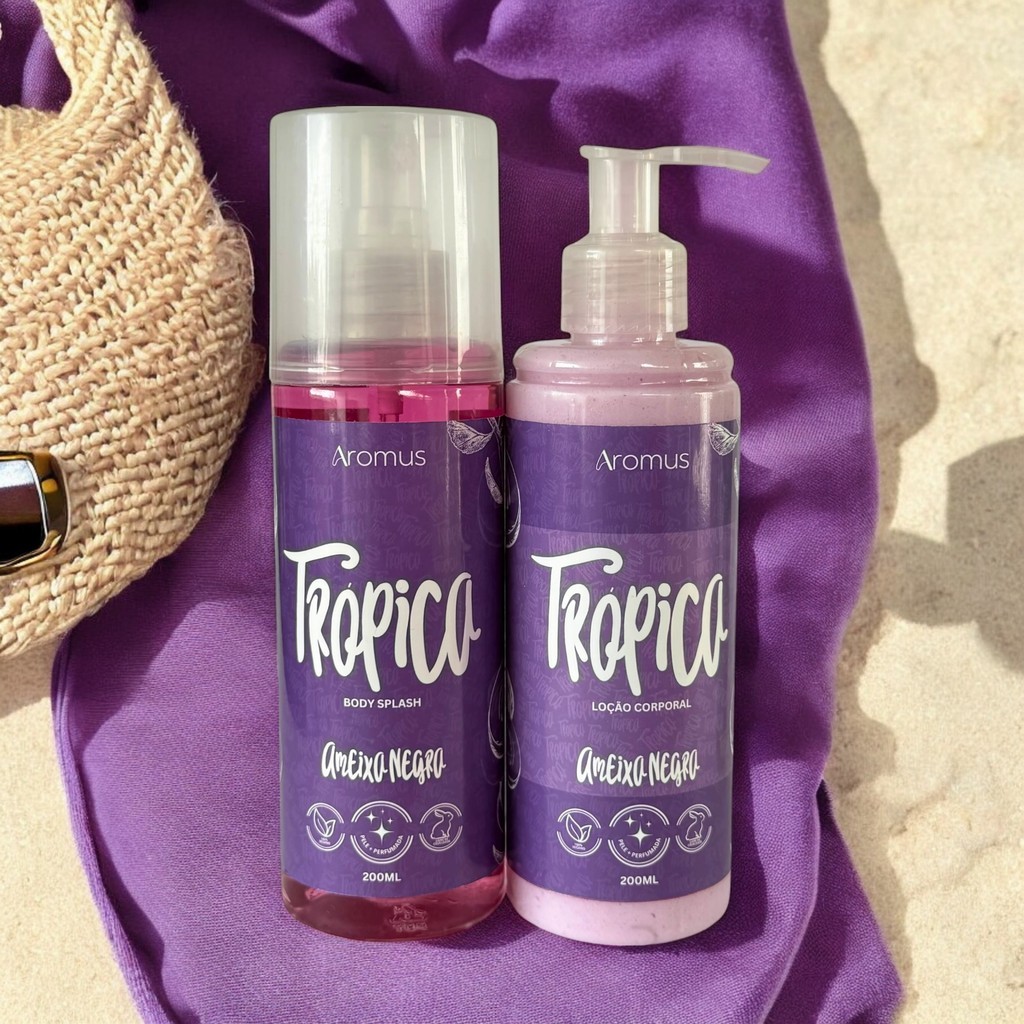 KIT Hidratante + Body Splash Trópica - Ameixa negra - 200ml cada ...