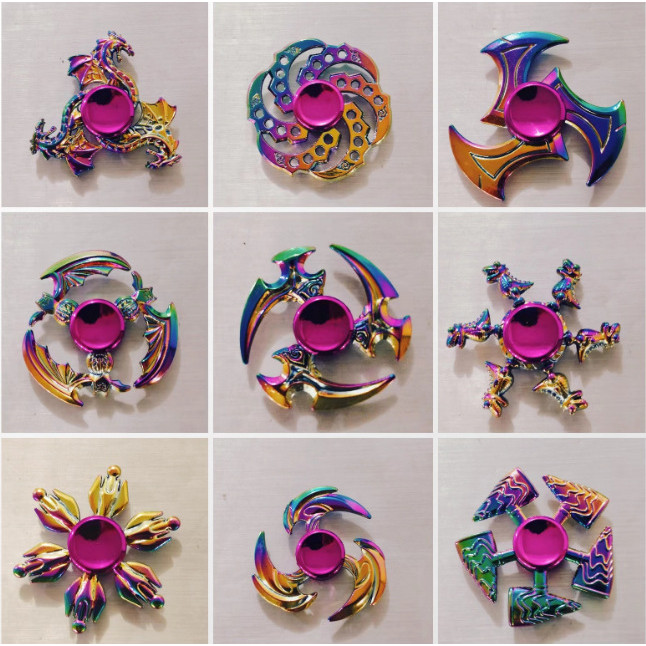 Novidade para 2025 liga Fidget Spinner colorido dedo Spinner ...
