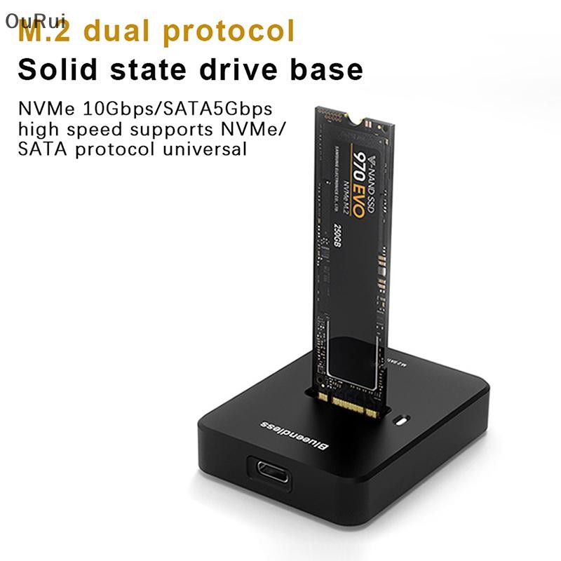 Estação De Acoplamento NVME M2 M Key USB 2 C SSD Case E NGFF Hdd ...