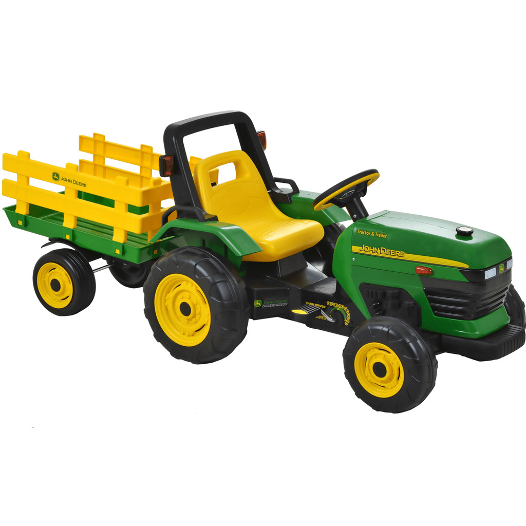 Trator de Pedal Peg Perego John Deere Tractor and Trailer | Shopee Brasil
