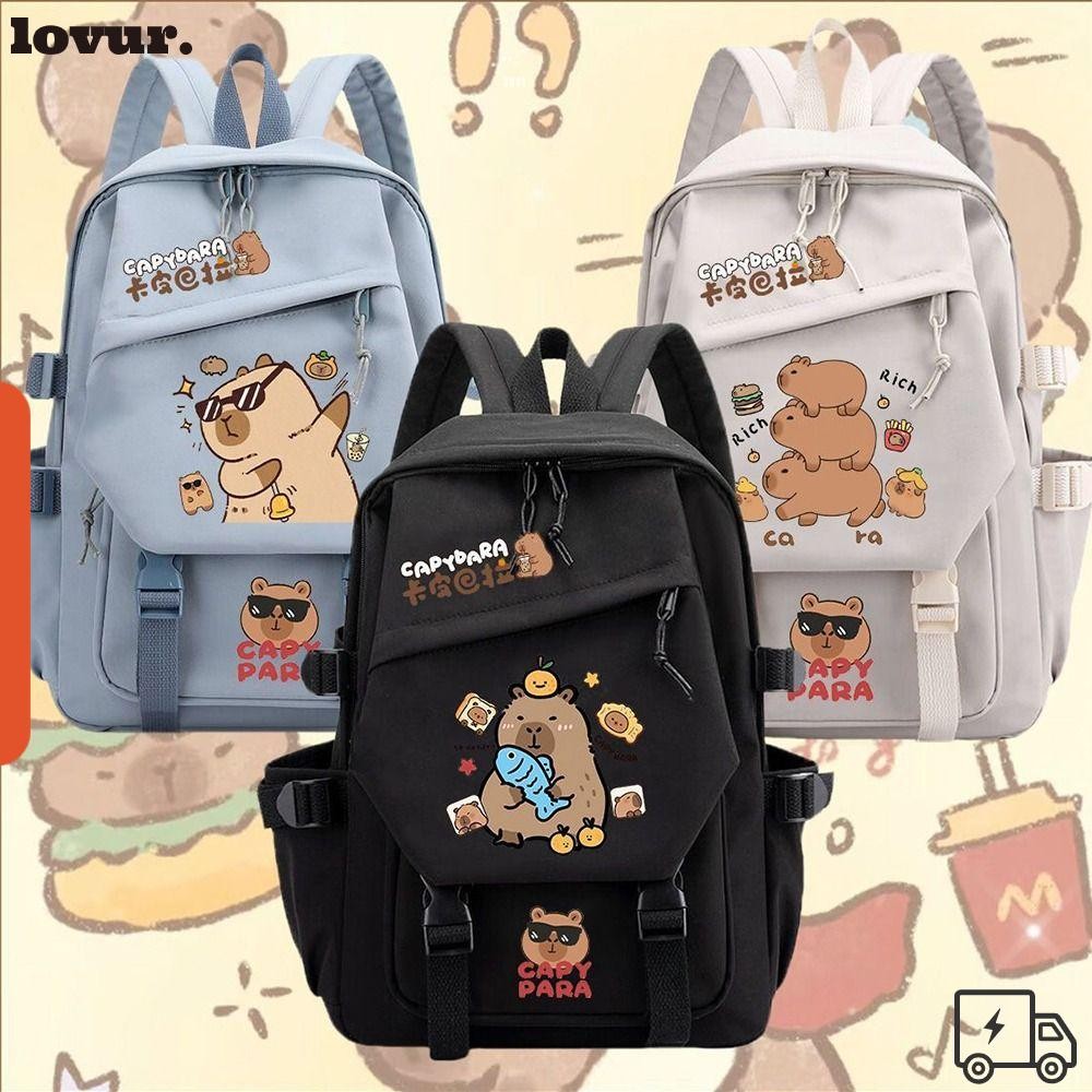 Mochila LOVUR Capivara , Escolar Multicamadas De Grande Capacidade ...