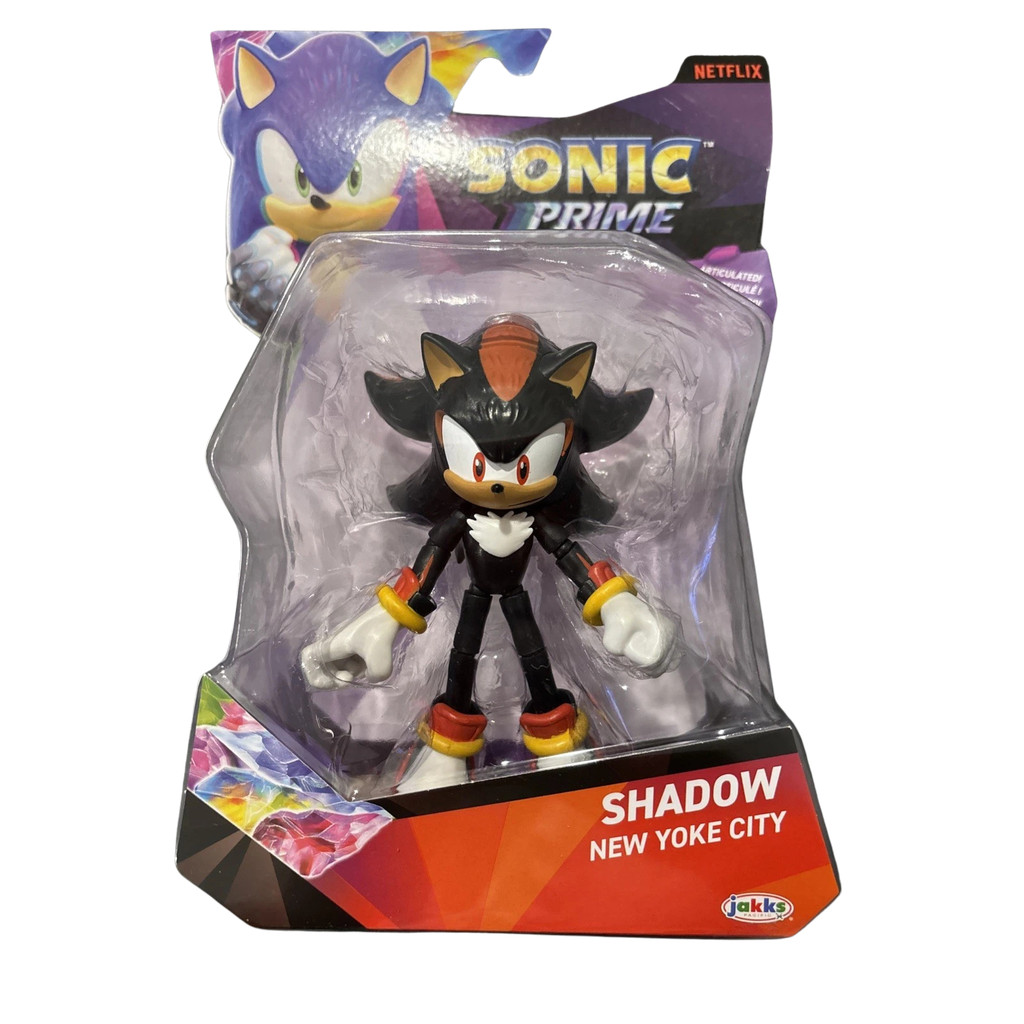 Boneco Articulado Shadow Sonic Prime New Yoke City 13 cm | Shopee Brasil