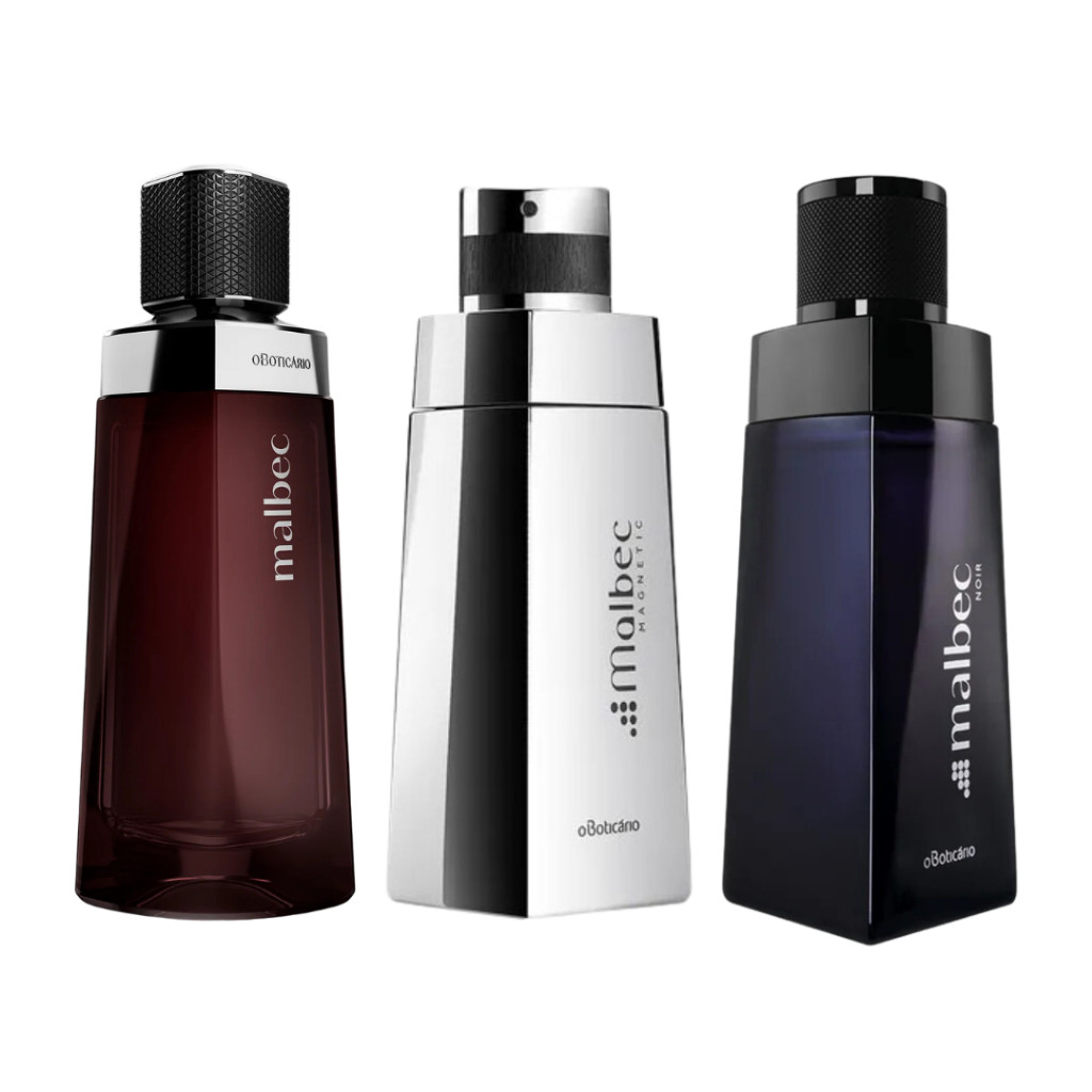 Kit de Perfumes Malbec: Magnetic, Noir e Tradicional – Envio Rápido ...