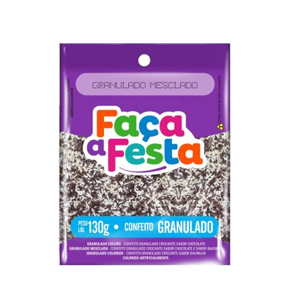 Confeito Granulado Faça A Festa Mesclado 130g Leke Alimentos | Shopee ...