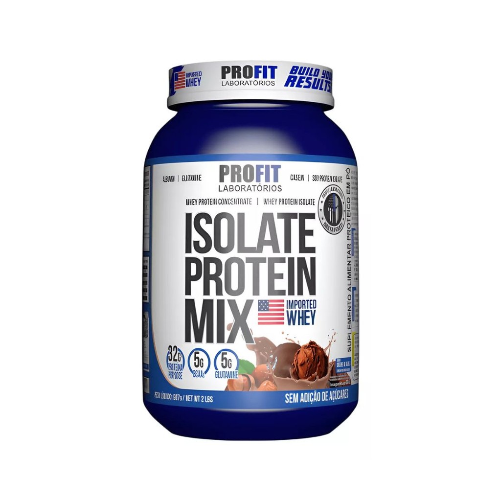 Whey Isolate Protein Mix 907g - Profit Creme de avelã | Shopee Brasil