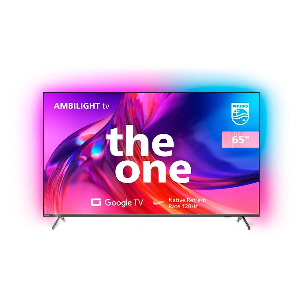 Smart TV LED 65 Ultra HD 4K Philips The One, Ambilight 65PUG8808 com ...