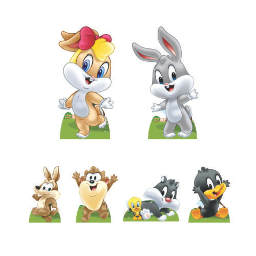KIT DE DISPLAY EM MDF TEMA LOONEY TUNES BABY COM BASE FN1 | Shopee Brasil