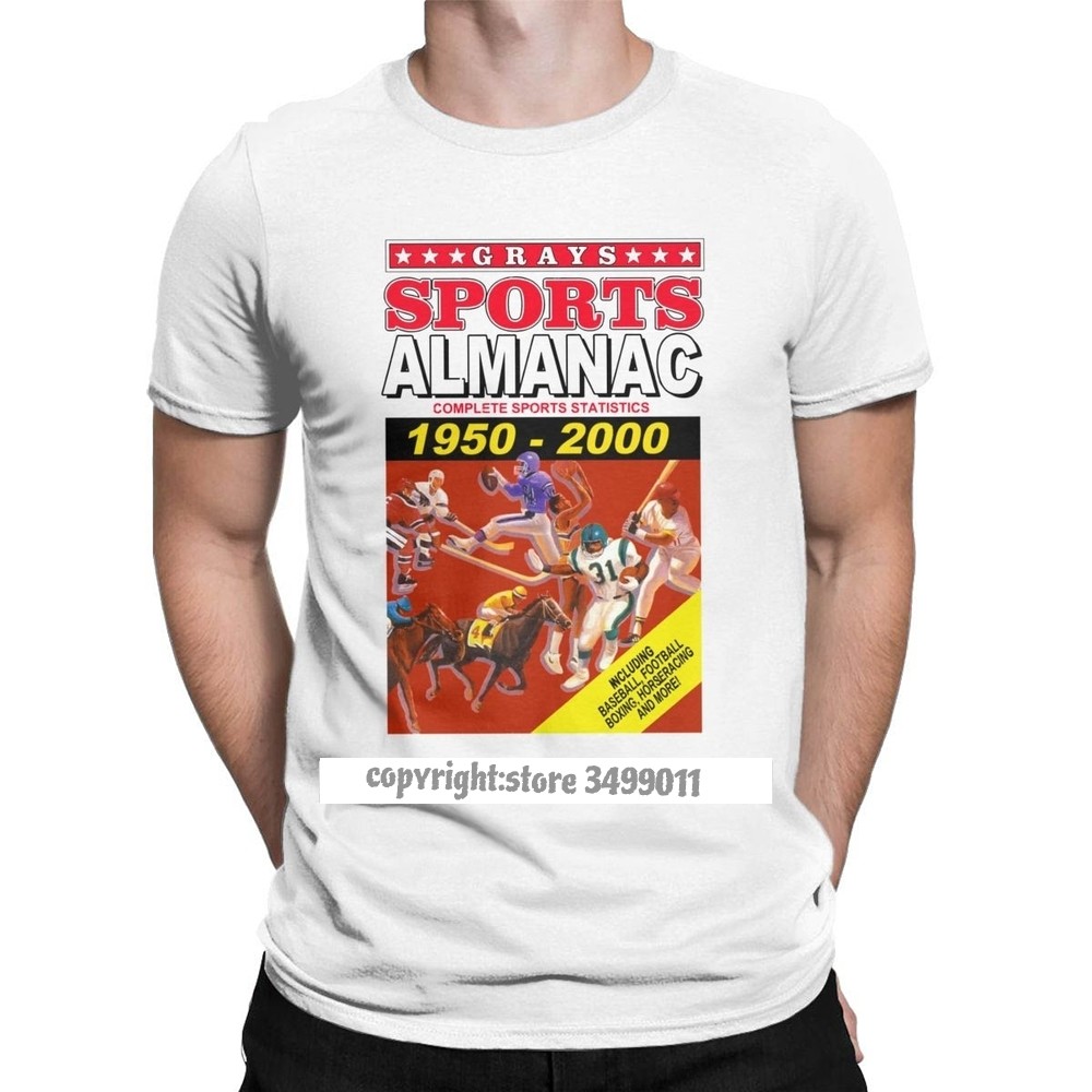 Camiseta Masculina Esportiva Almanac 1950-2000 De Volta Para O Futuro , Vintage Com Gola Redonda ...