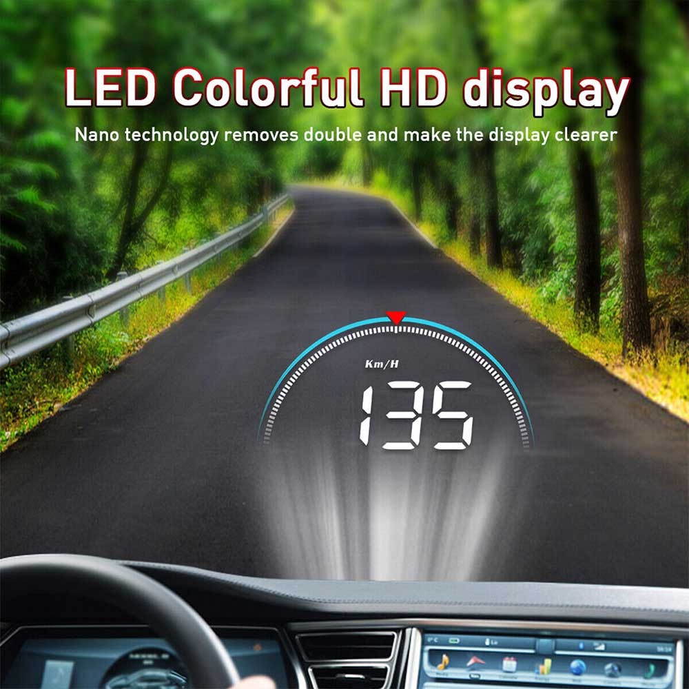 Car Speedometer HUD GPS Head Up Display Digital Speed Meter Windshield ...