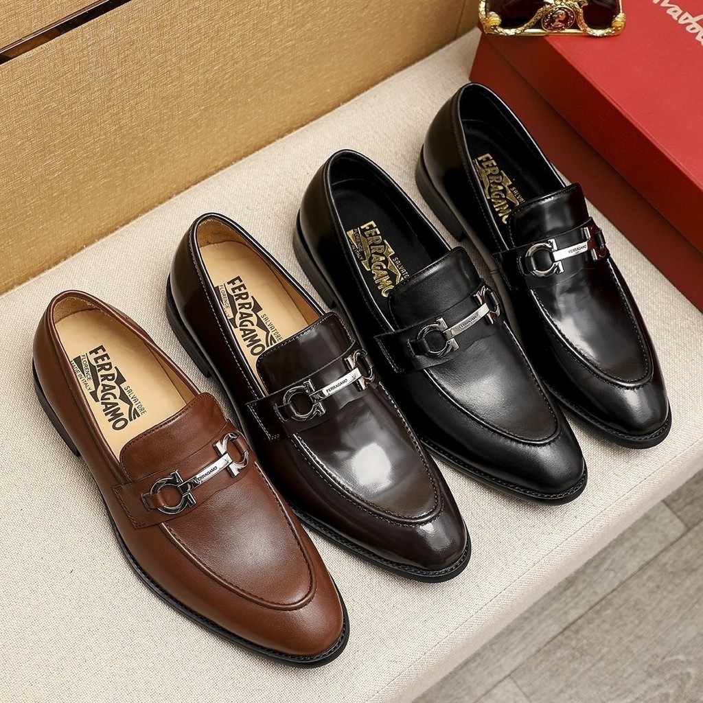2024 Novos sapatos de couro casuais para homens da moda Sapatos ...