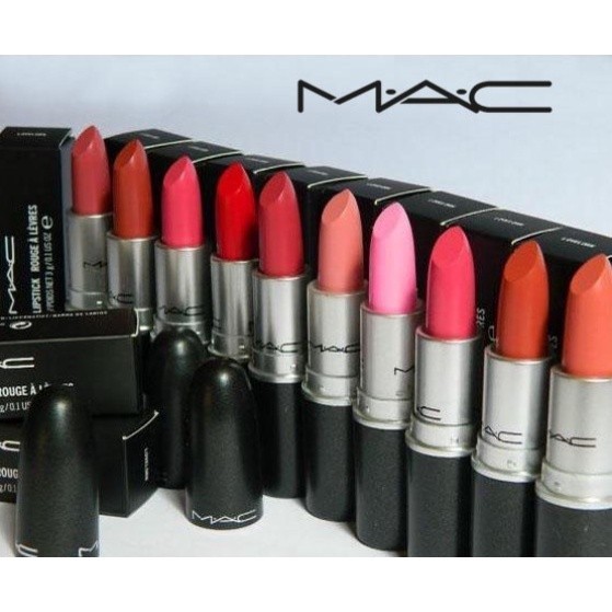 Kit 2 Batons MAC: cores variadas, alta pigmentação e longa duração para ...