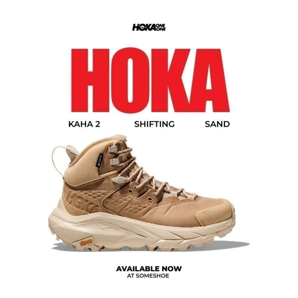 Tênis de corrida Hoka One Kaha 2 GTX Shifting Sand para homens gogo ...