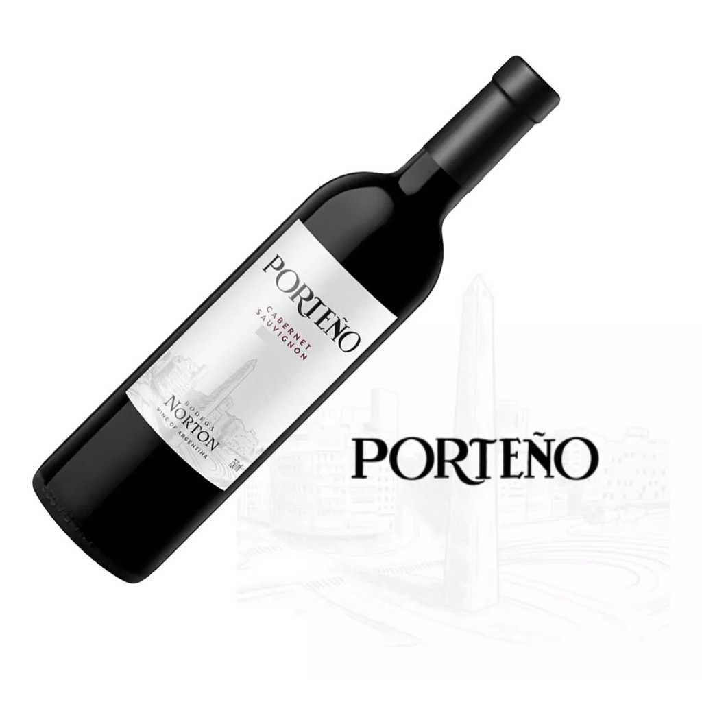 Kit 6 Vinho Tinto Norton Porteno Cabernet Sauvignon 750ml | Shopee Brasil