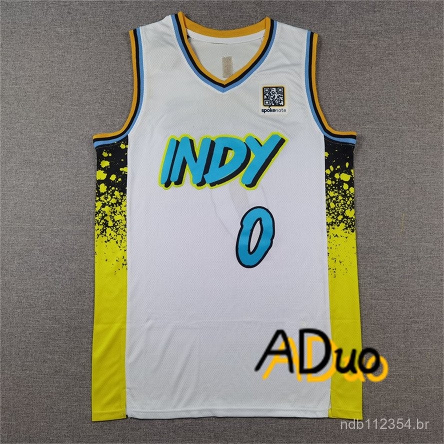 2025 Camisa Regata de Basquete Tyrese Haliburton #0 white Bordada City ...