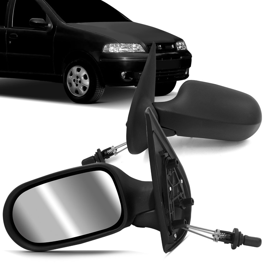 Retrovisor Palio Fire Weekend Siena 2001 2002 2003 4 Portas controle Interno | Shopee Brasil