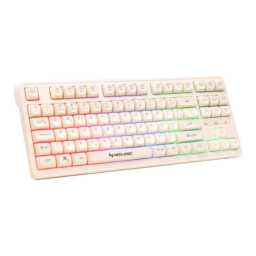 TECLADO GAMER NEOLOGIC INFINITE PLAY COLORS TECLAS COLORIDAS MATERIAL ...