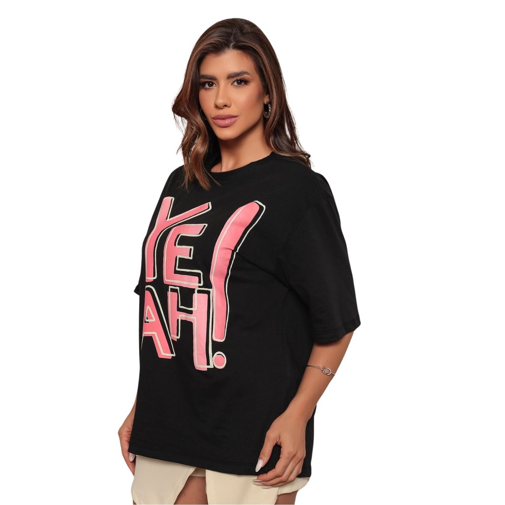 Camiseta Oversized Streetwear Feminina Moda e Tendencia | Shopee Brasil