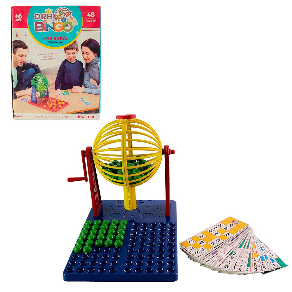 Jogo De Bingo 48 Cartelas com 90 Bolinhas | Shopee Brasil