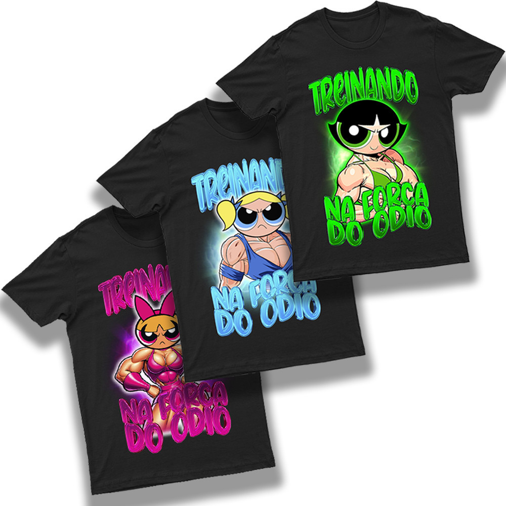 Camisetas Feminina Kit 3 Camisas De Treino Lindinha Docinho Florzinha ...