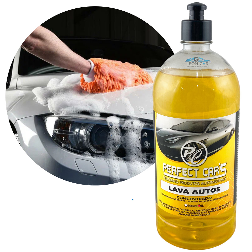 Shampoo Automotivo Neutro 1 Litro Profissional Lava Auto Perfect Cars ...