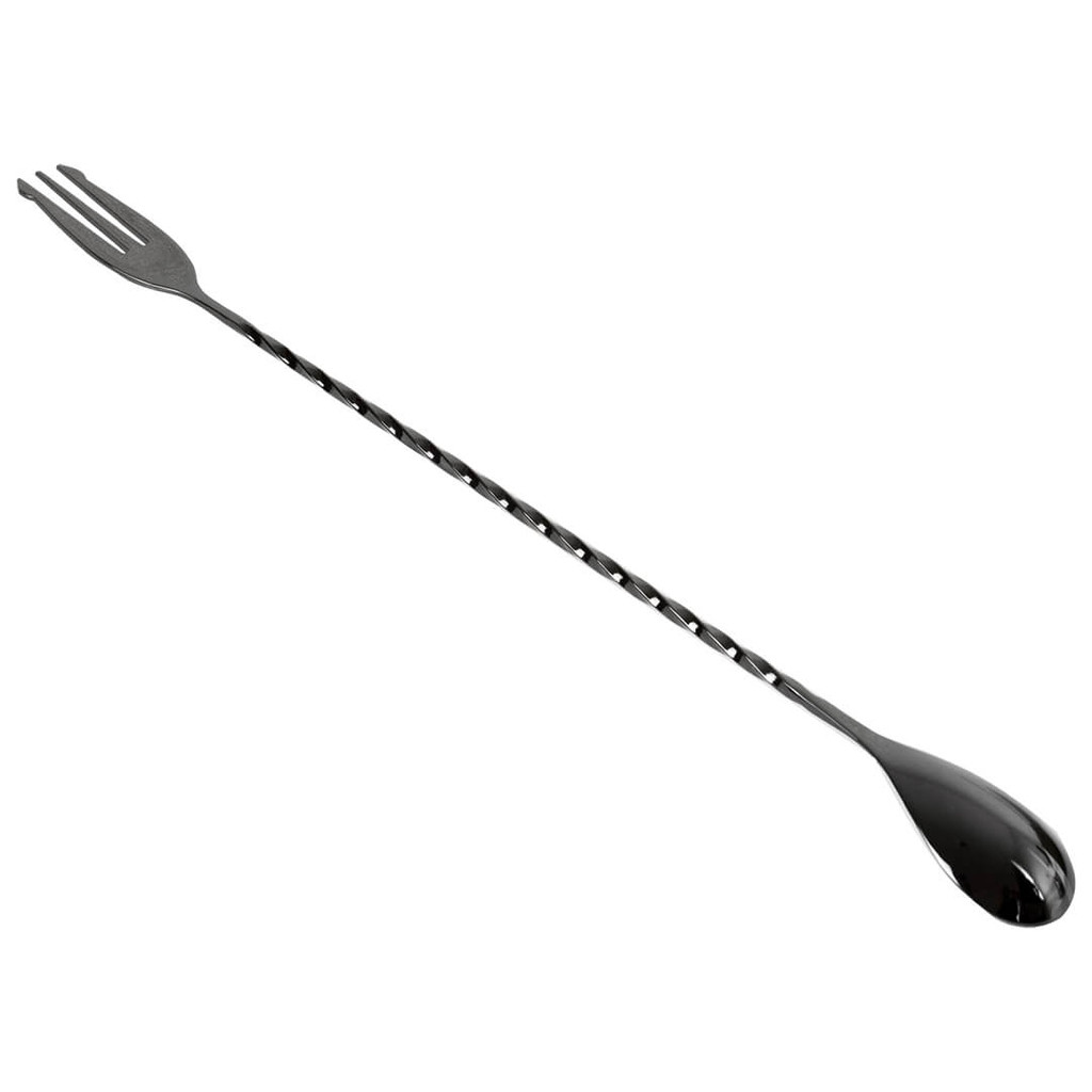 Colher Bailarina Tridente Black Titanium 30cm Bartender Store | Shopee ...