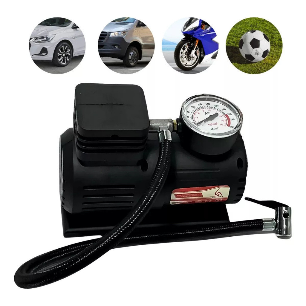 Mini Compressor de Ar 12V Multiuso Automotivo 250 PSI W250 Qualidade e ...