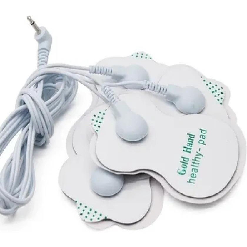 Kit Cabo + 5 Eletrodos Pads Aparelhos Tens Fes Fisio 2,5mm | Shopee Brasil