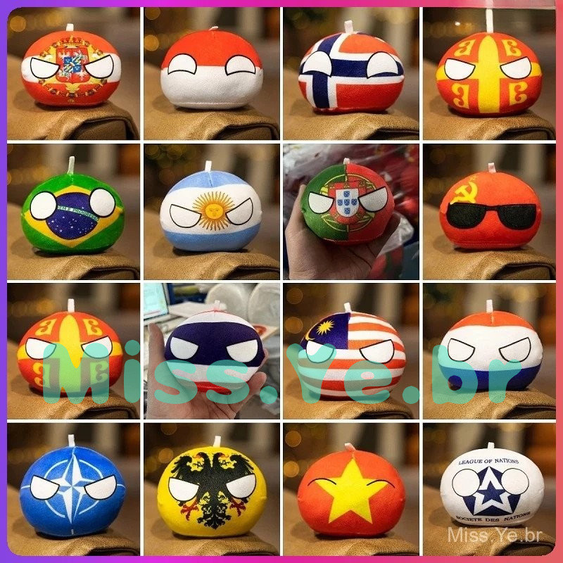 [Compre 10 E Ganhe 1 Grátis] 49 Estilos 10cm Bola Country Brinquedos De ...