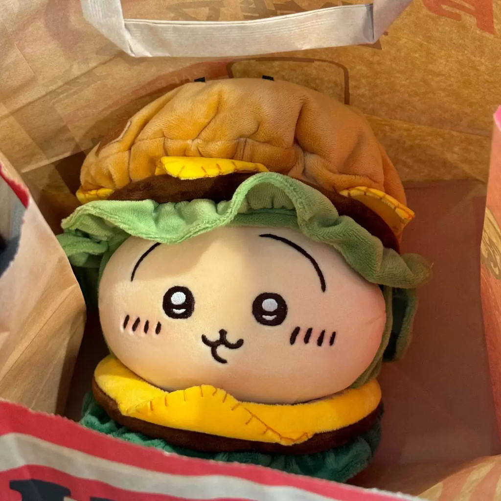Chiikawa Big Mac Burger Little Eight Usaki Boneca Destacável Boneca ...