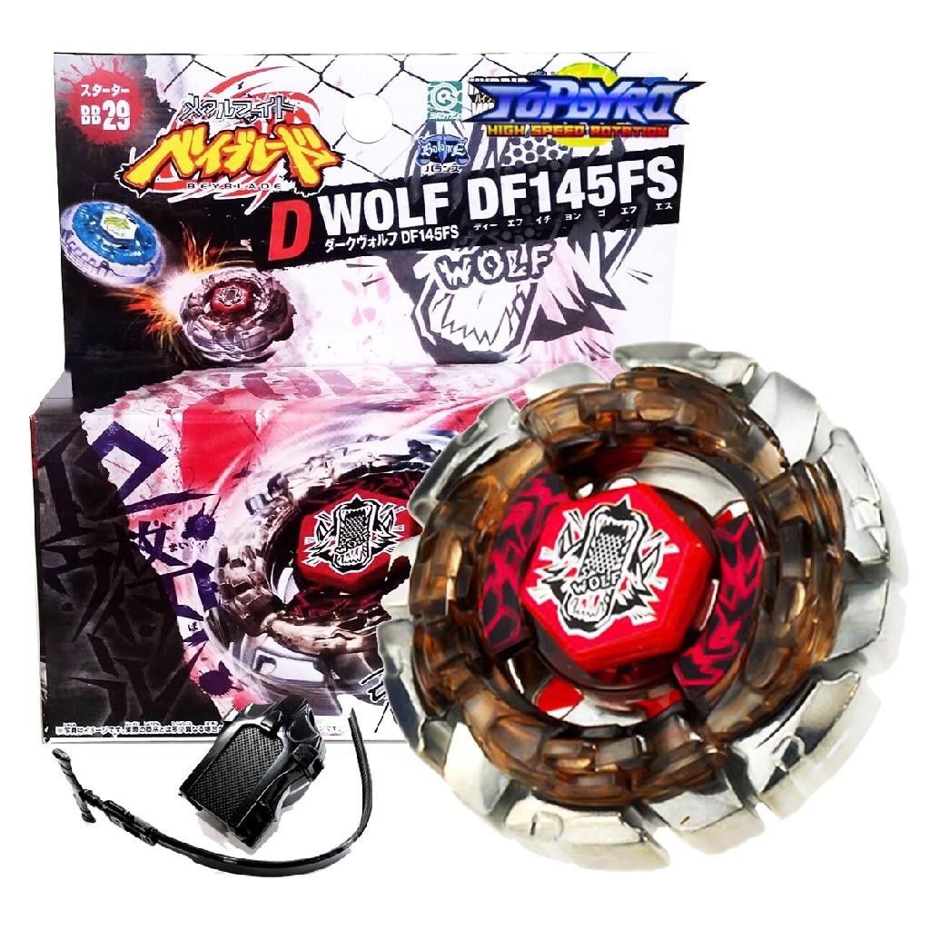 Beyblade Dark Wolf DF145FS BB29 Top Gyro + Lançador | Shopee Brasil
