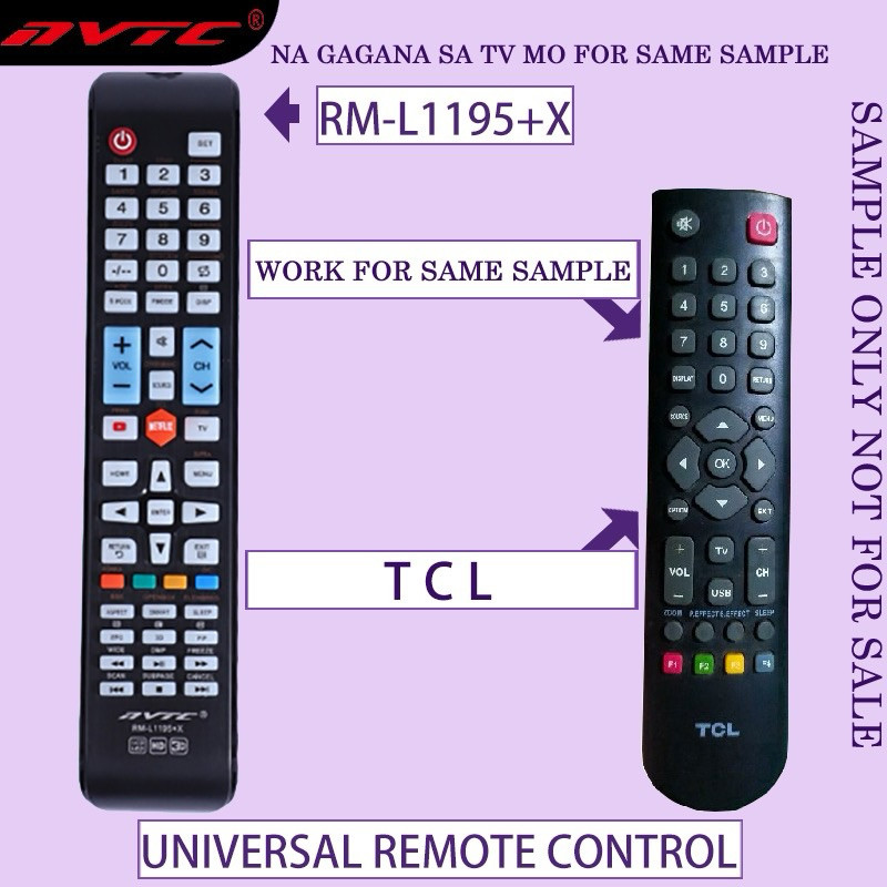100 % Trabalho Controle Remoto Universal Para TCL led smart tv na ...