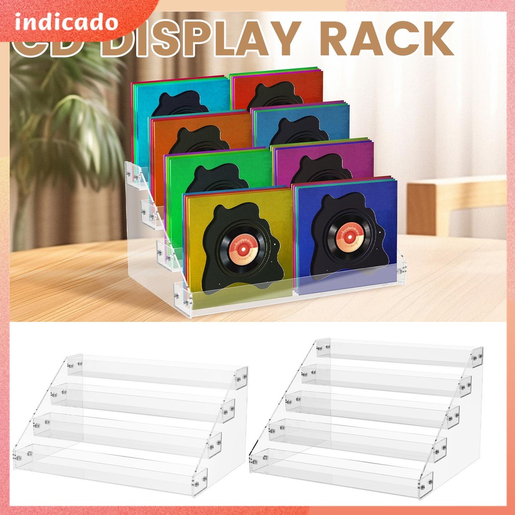 Suporte De Exibição De CD Acrílico Rack De Armazenamento De Mesa ...