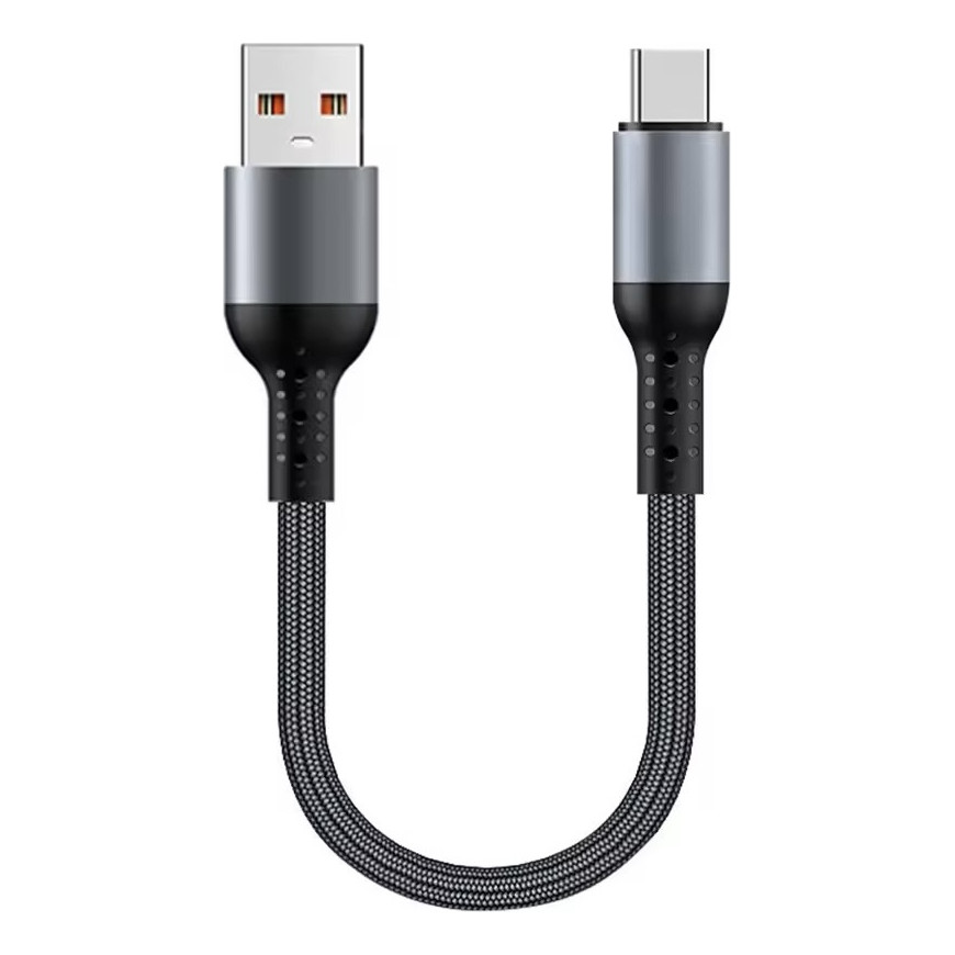 Cabo Rápido Usb para Tipo C Curto Pequeno 20 Cm Nylon | Shopee Brasil