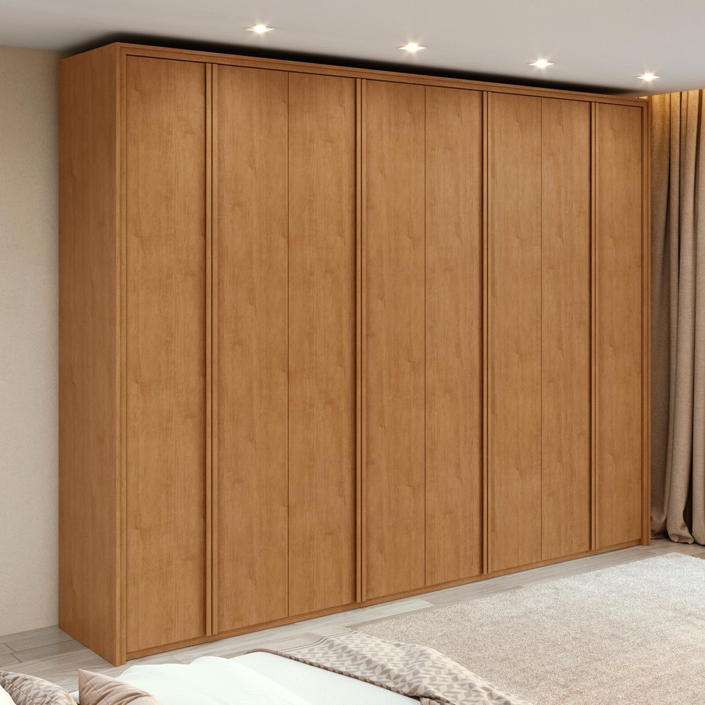 Guarda-Roupa 8 Portas Easy Glow Amendoa Clean | Shopee Brasil