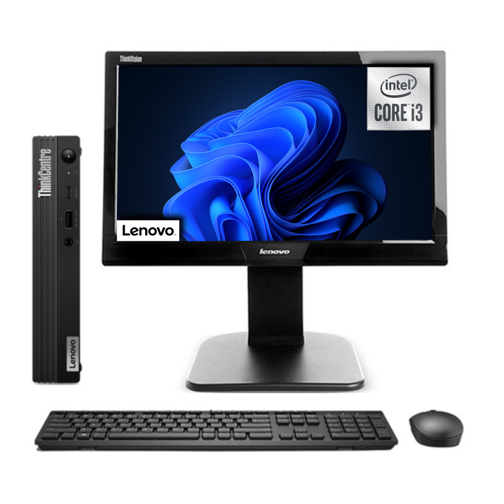 Mini Desktop CPU Lenovo M70Q Intel Core i3 10a Armazenamento 1TB HDD ...
